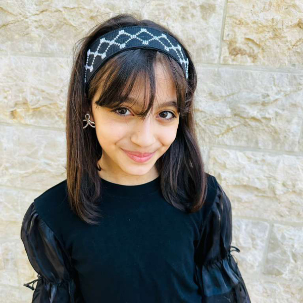 Elastic Palestinian Tatreez Headband (Bandana) – Black & White Keffiyeh ...